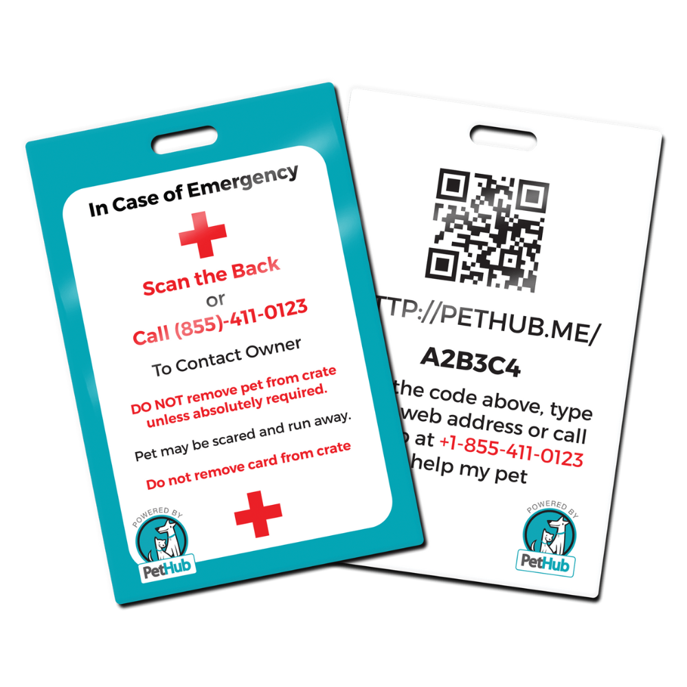 QR Pet Identification: Travel Crate Card – PetHub